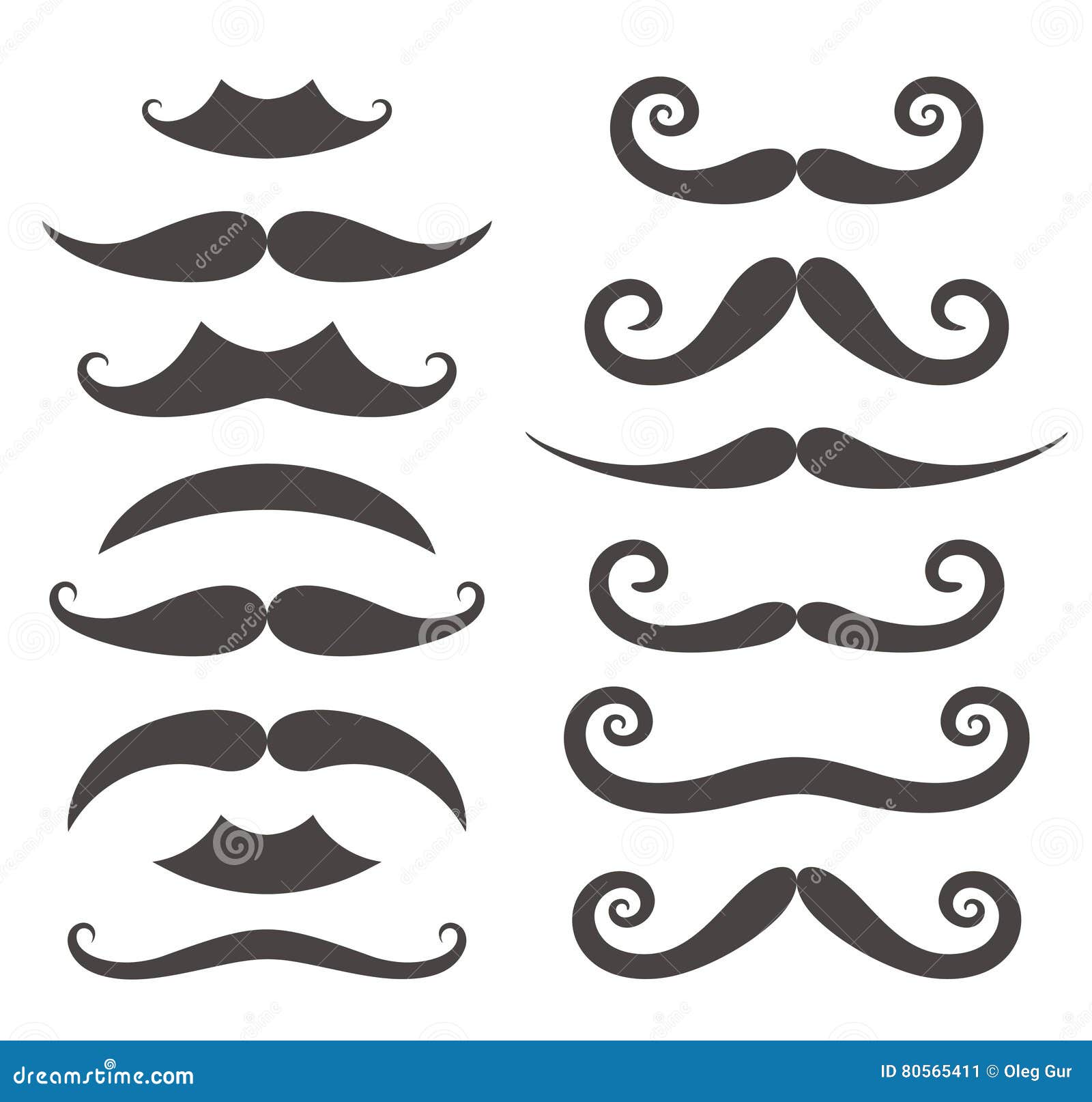 Abstract Mustache Silhouette Stock Vector - Illustration of pirate ...