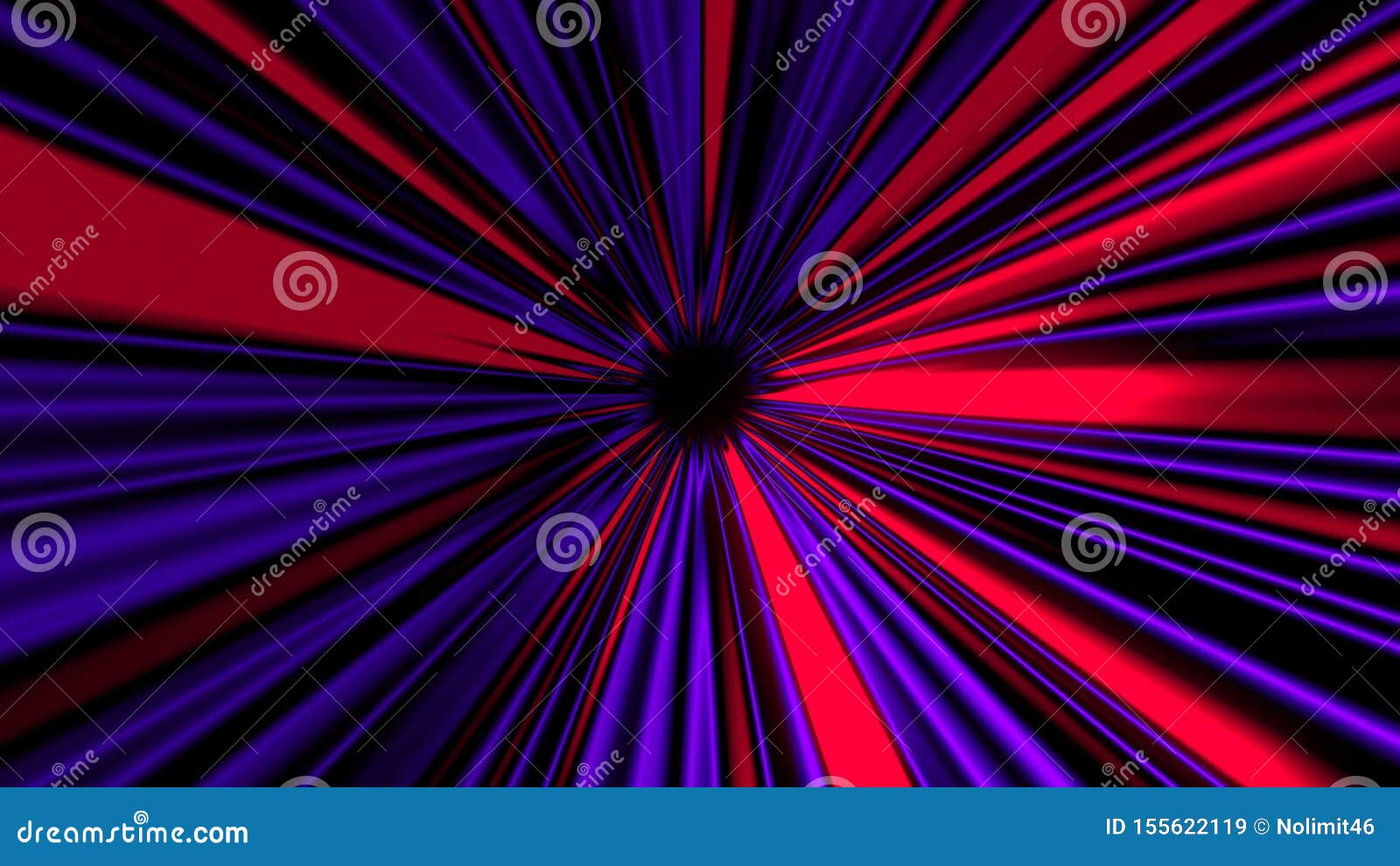 Abstract Mysterious Rays Tunnel, Moving in Space and Time, Distortion ...