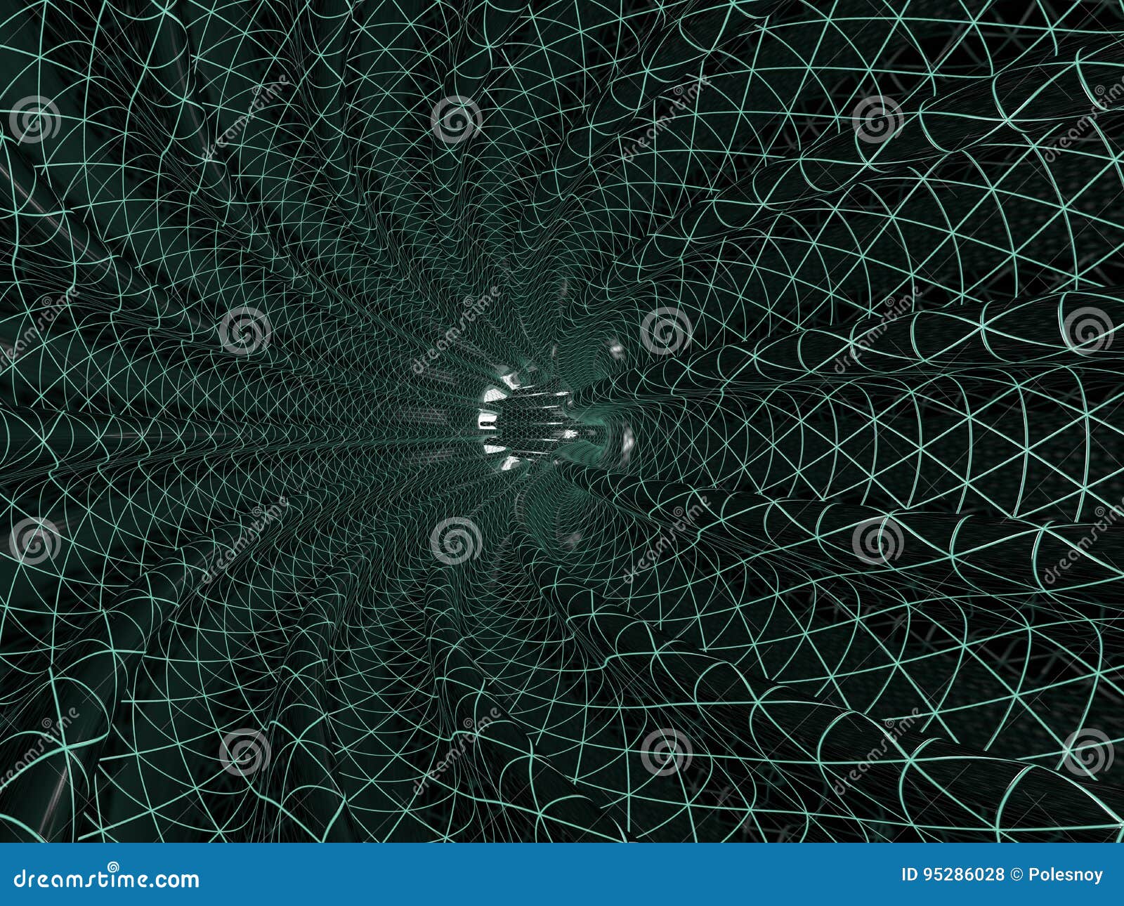 Abstract Mysterious Vortex. 3D Stock Illustration - Illustration of ...