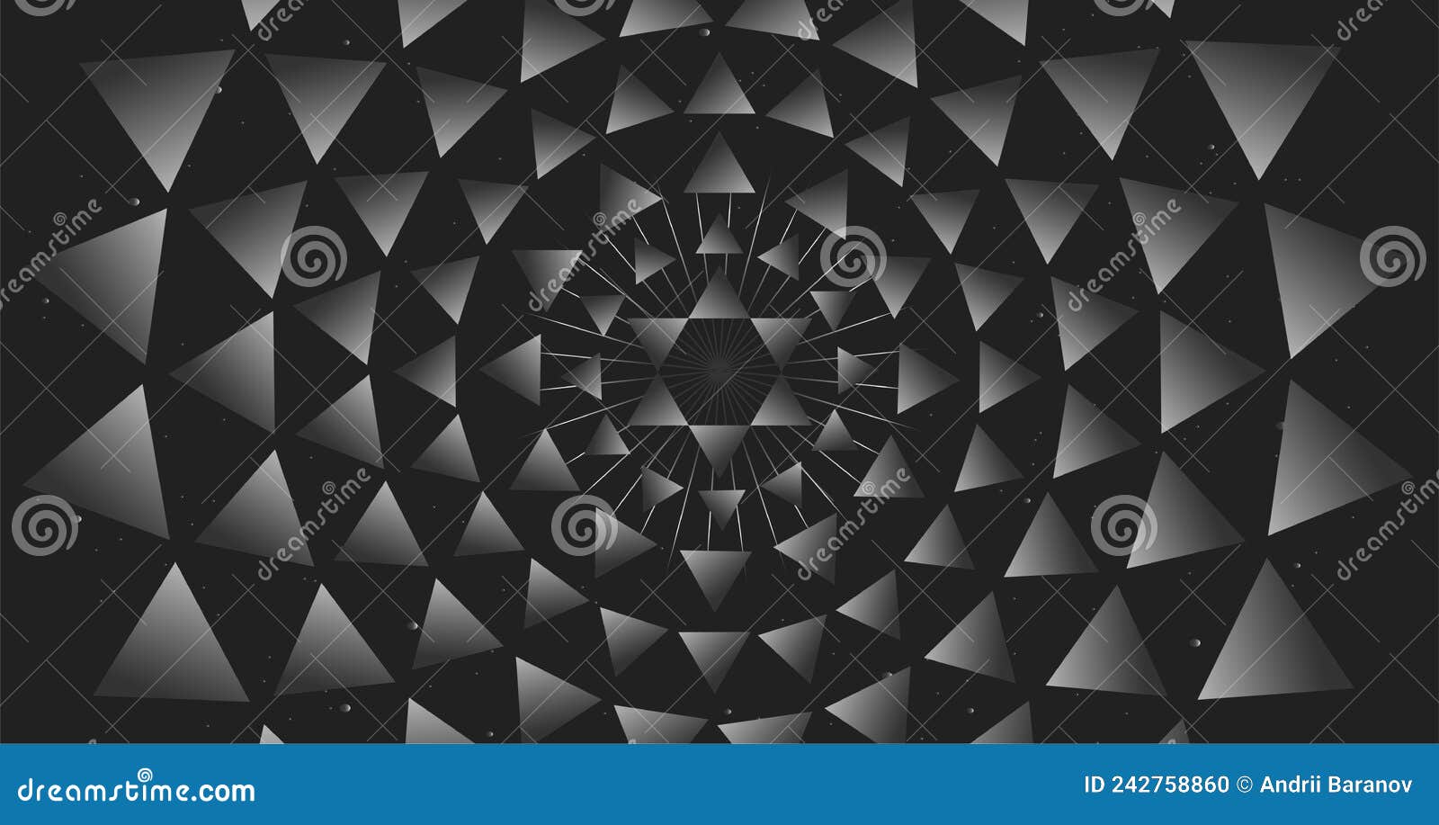 Abstract Mystical Shapes on a Black Background. Esoteric Symbols ...