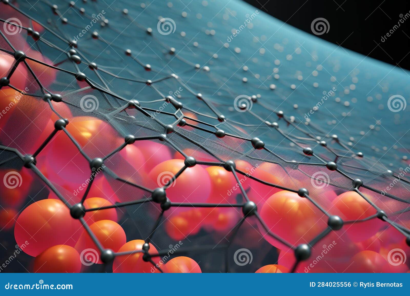 Abstract Nanomaterial Background Surface. Generative AI Stock ...