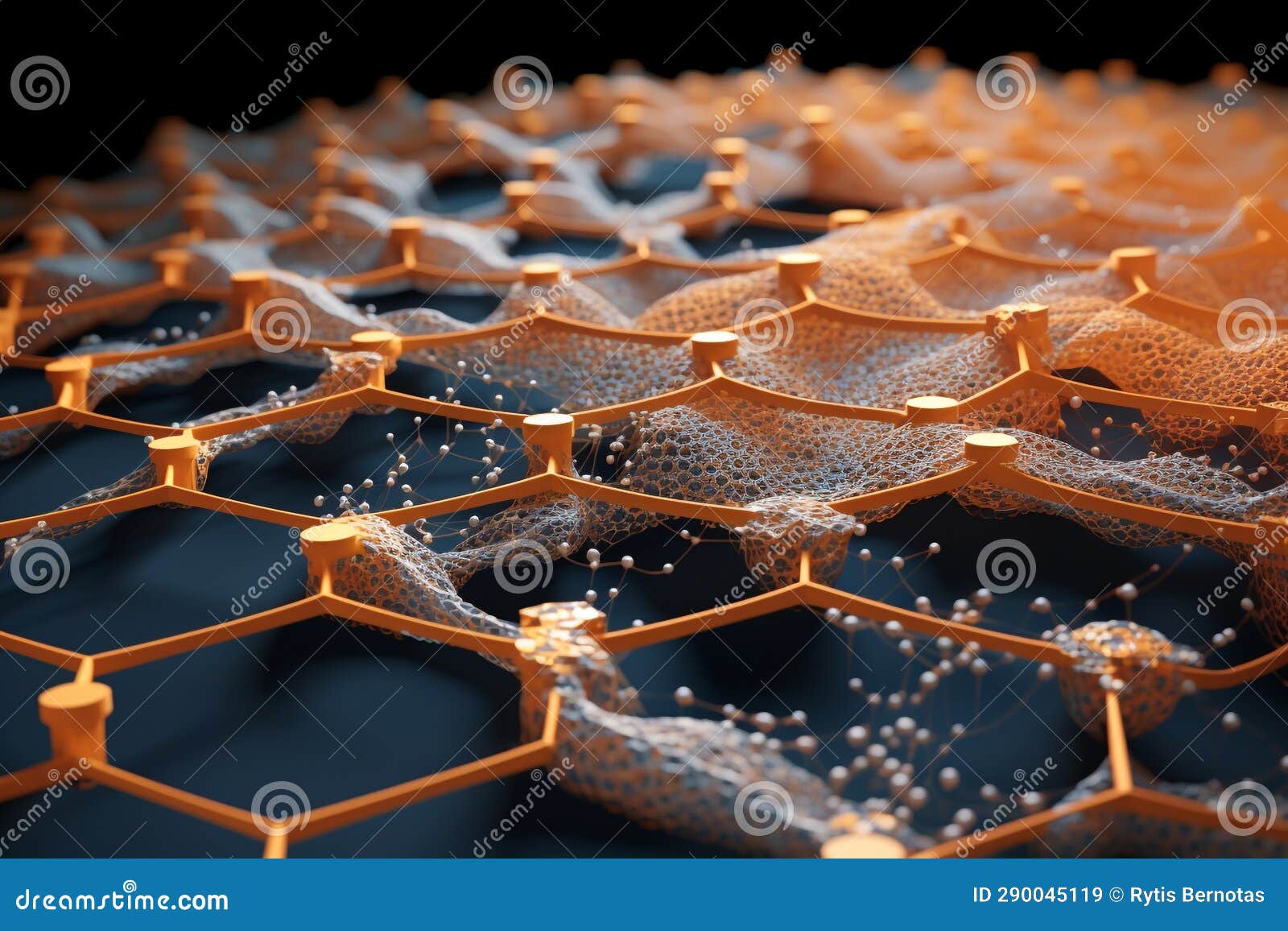 Abstract Nanomaterial Background Surface. Generative AI Stock ...