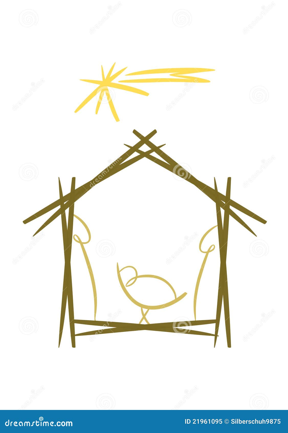 Nativity Symbol (heart) Vector Illustration | CartoonDealer.com #17013132