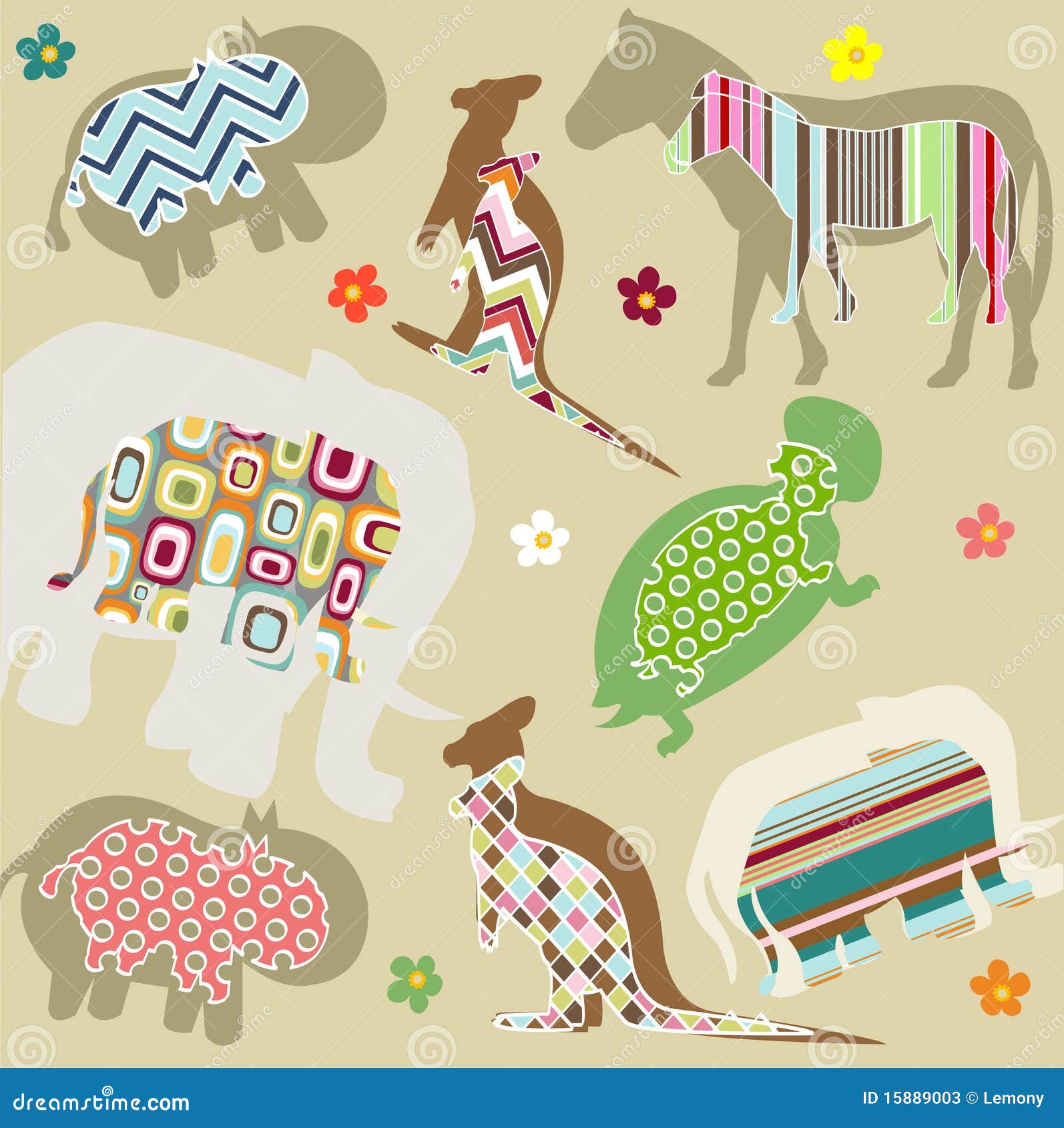 Abstract Natural Animal Pattern Stock Vector - Illustration of color ...