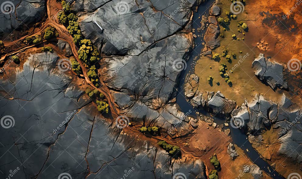 Abstract Natural Texture, Earth Texture, Satellite Top View. Stock ...