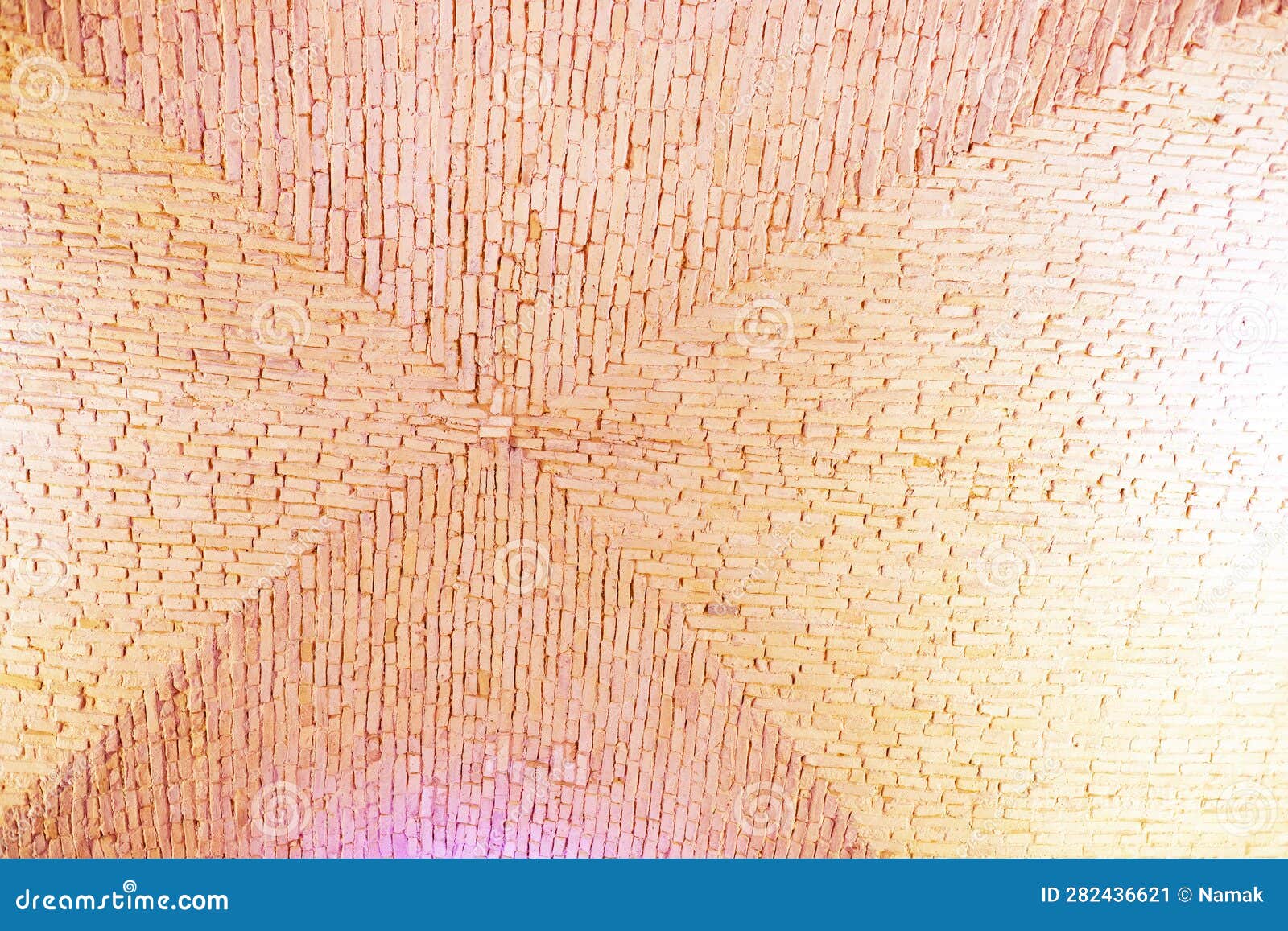 Abstract Natural Textured Brown Brick Ceiling Stock Image - Image of ...