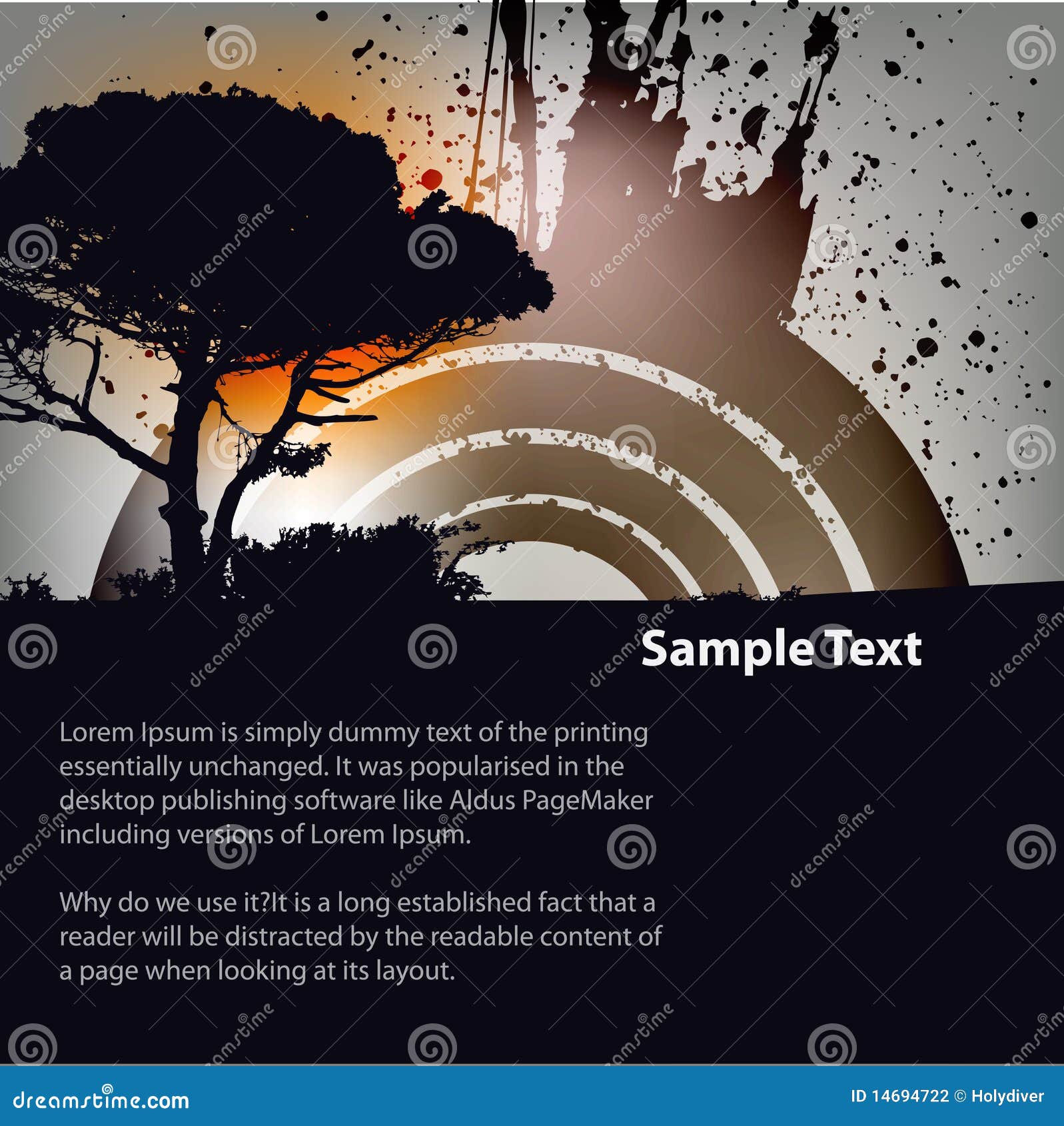 Abstract nature background stock vector. Illustration of nature - 14694722