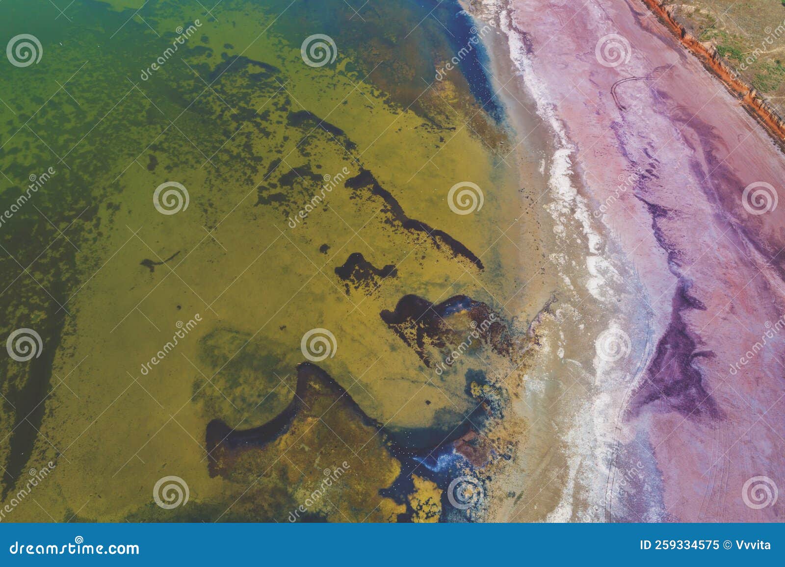 Top View of the Dry Estuary. Land Texture Stock Image - Image of ...
