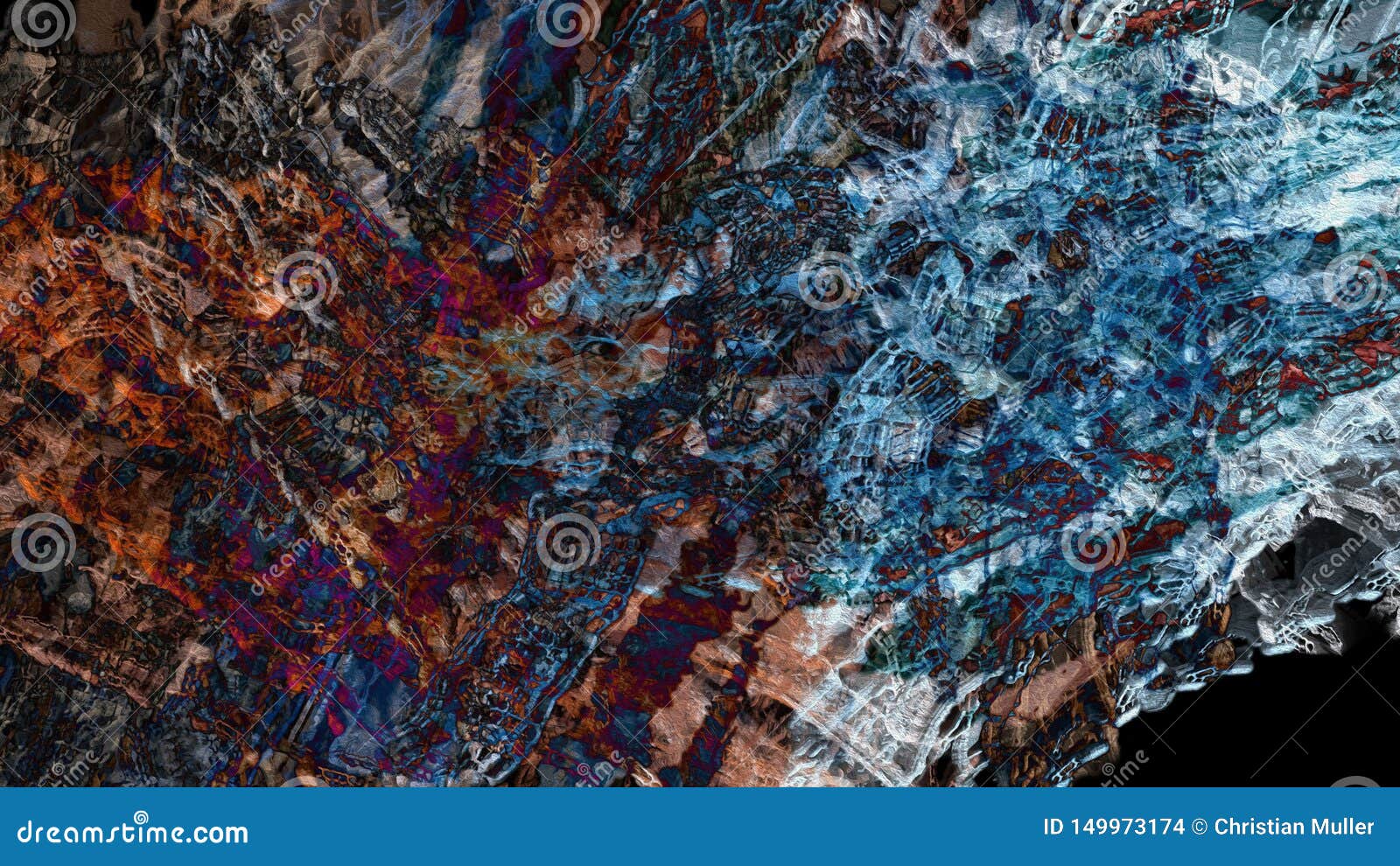 Abstract Nature Bark Design Texture Pattern Landscape Illustration ...