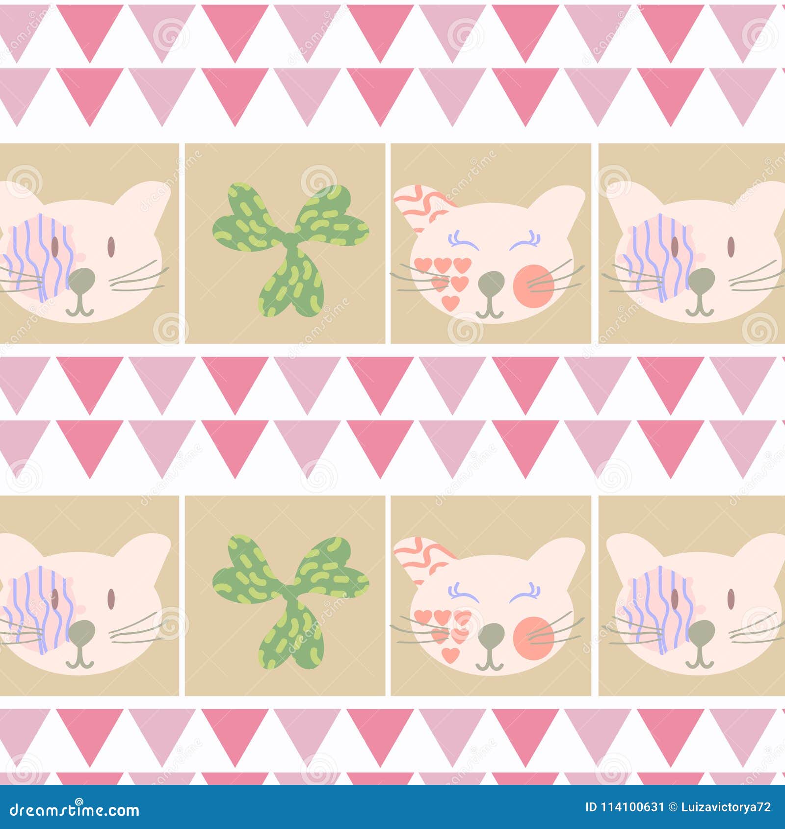 Abstract Nature Cats Simple Pets Background Design Stock Vector ...