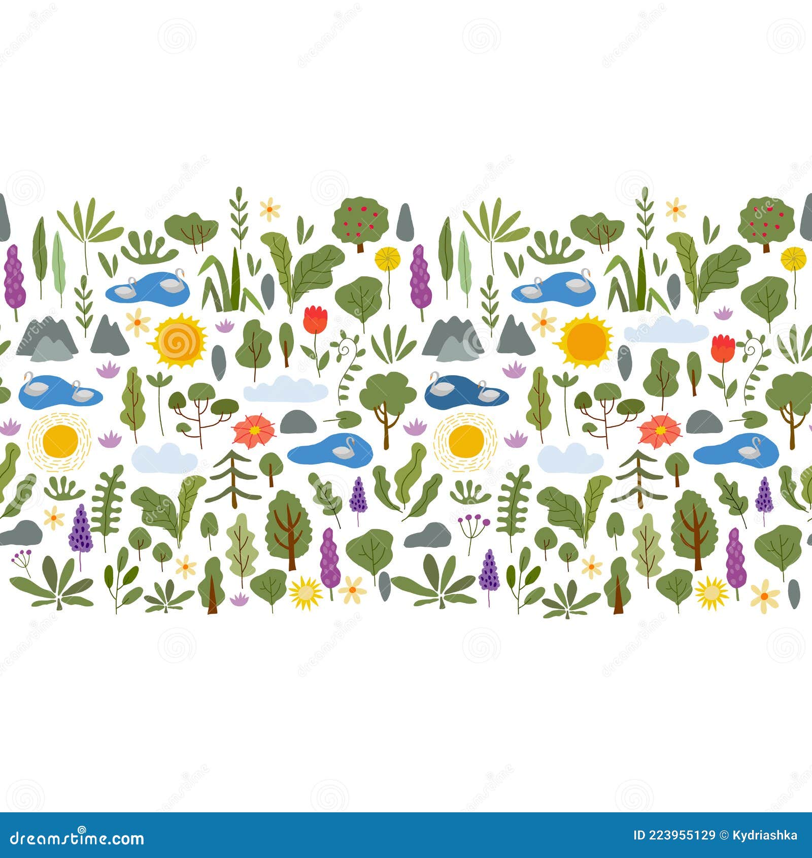 Abstract Nature Circle Frame for Your Design Stock Vector ...