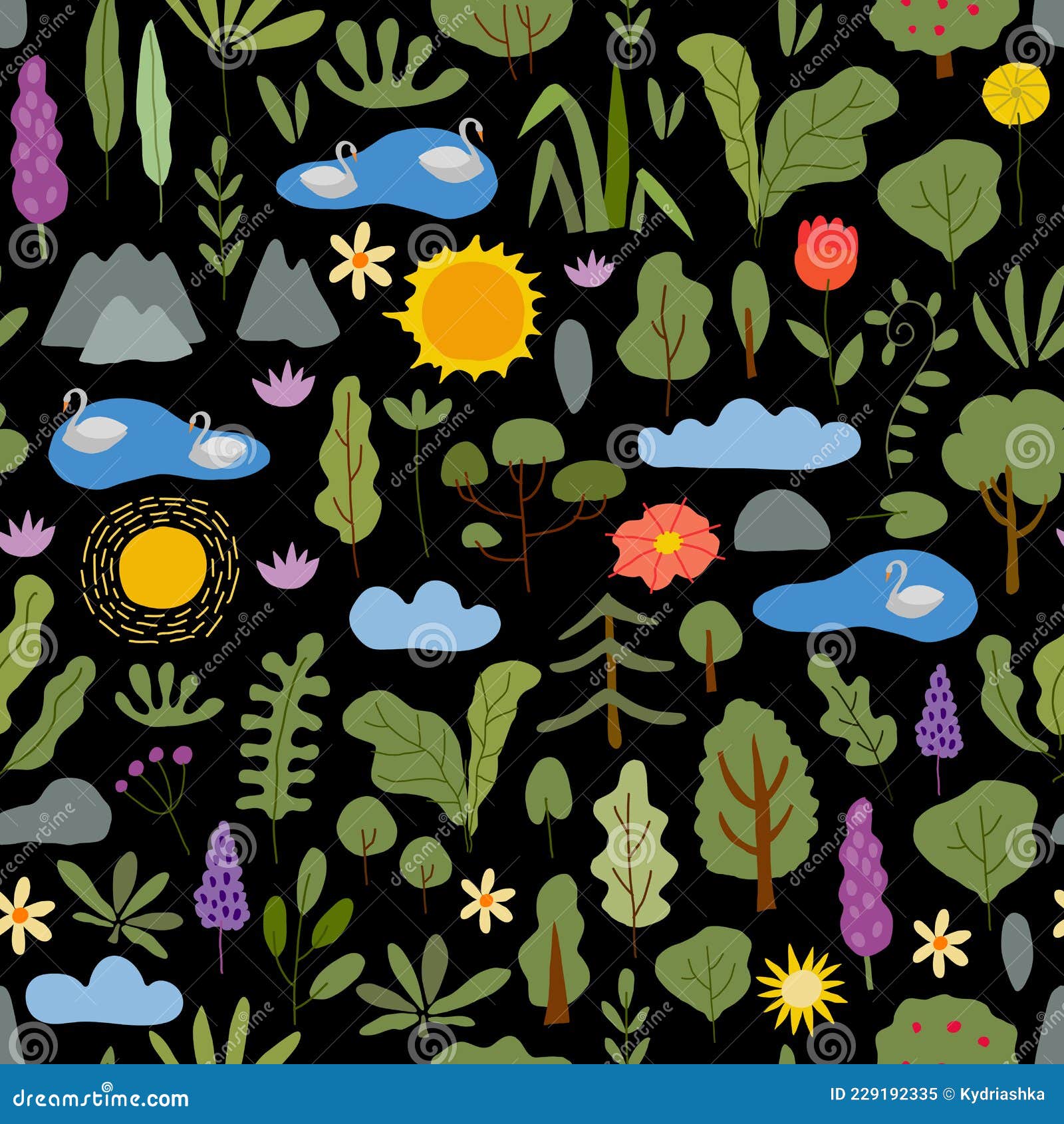 Abstract Nature Circle Frame for Your Design Stock Vector ...