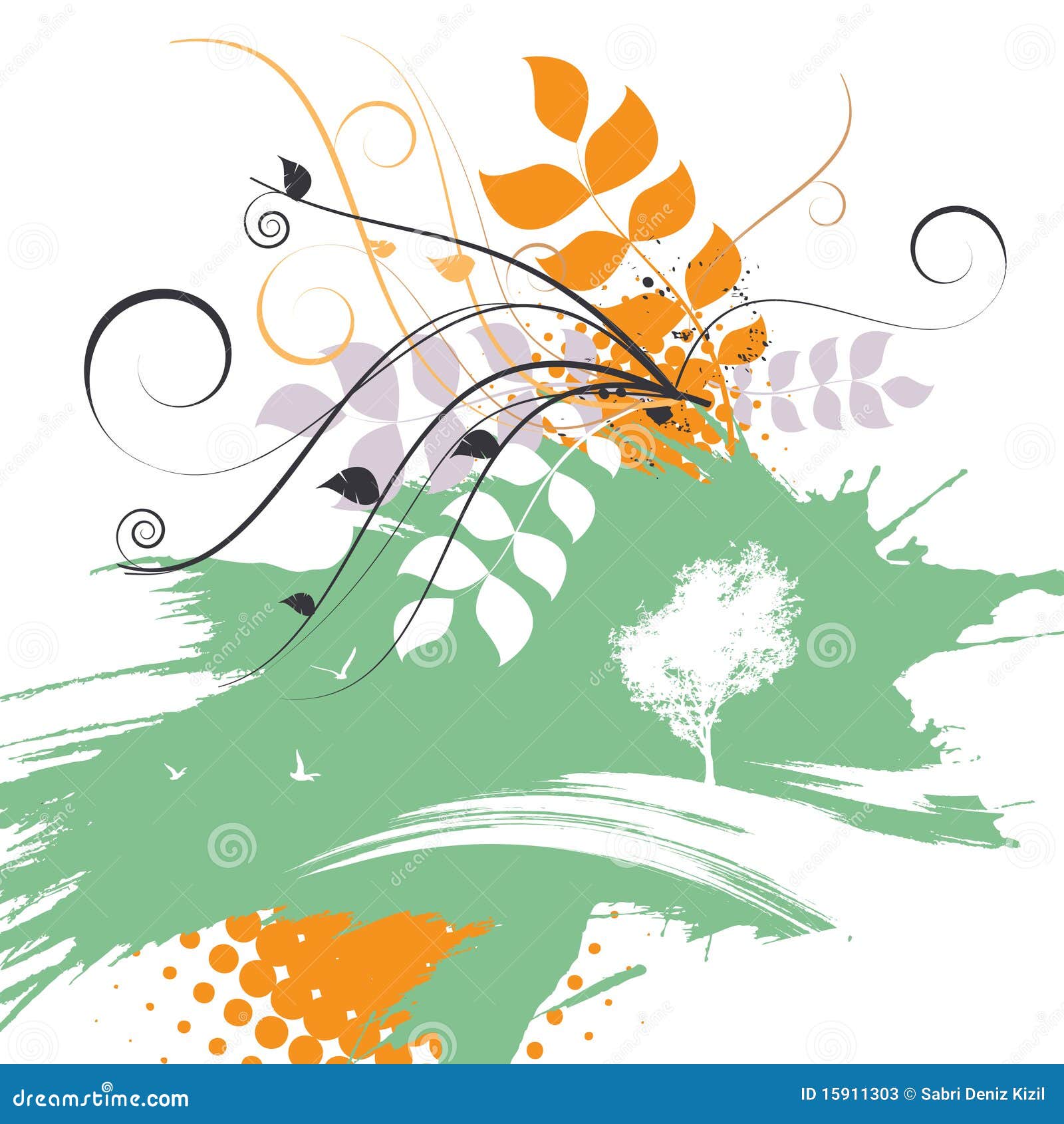 Abstract nature design stock vector. Illustration of leaf - 15911303