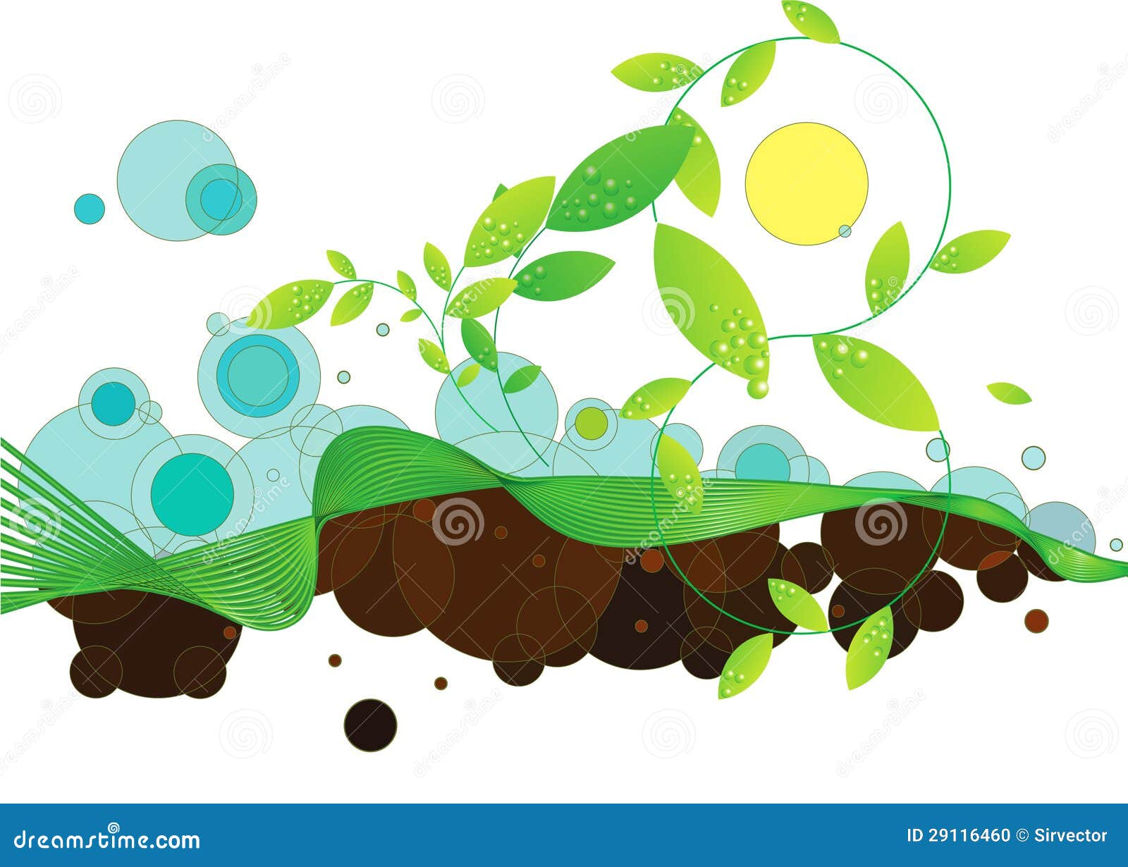 Abstract nature design stock illustration. Illustration of element ...