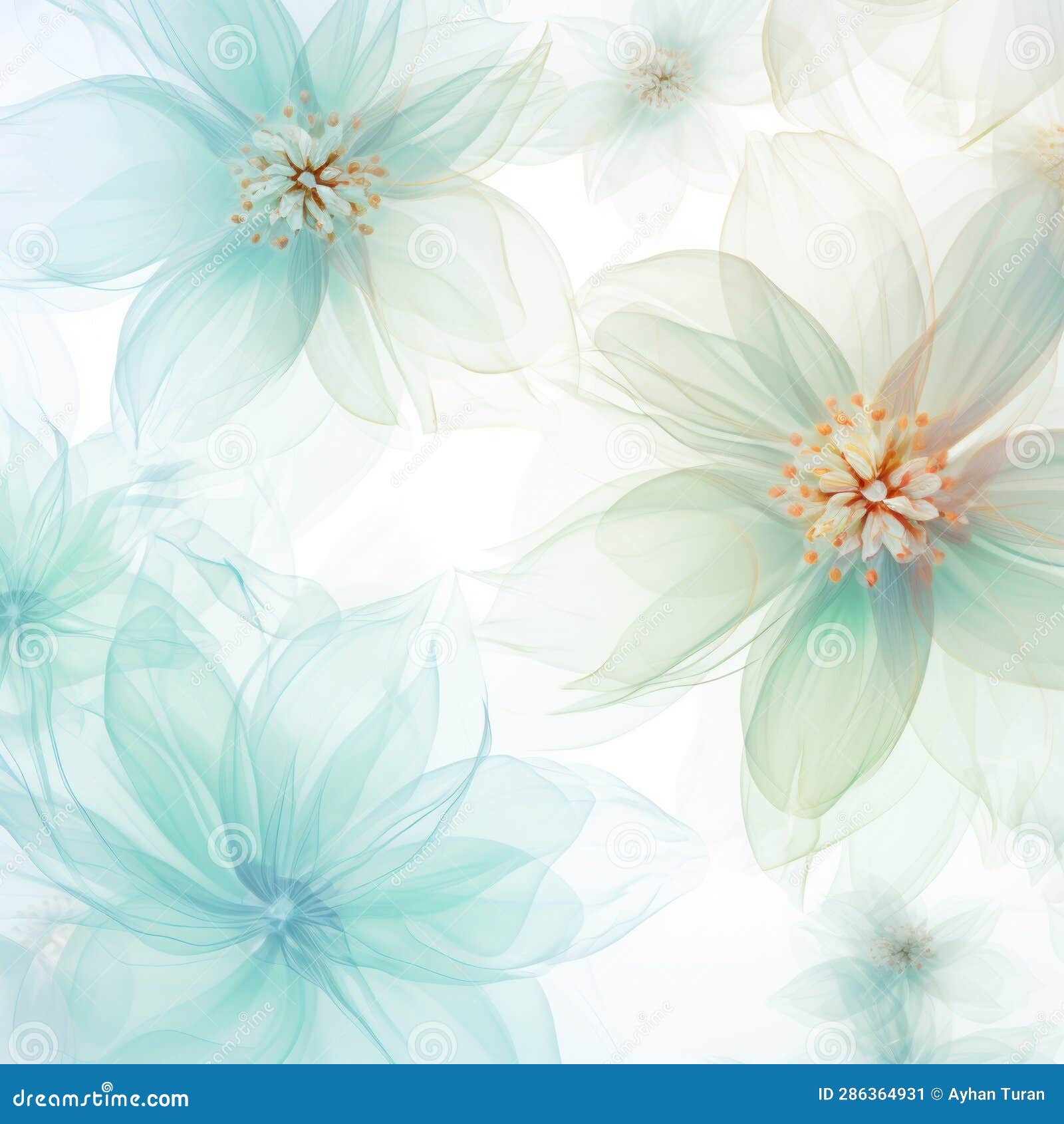 Abstract Nature Flower Pattern . Stock Illustration - Illustration of ...