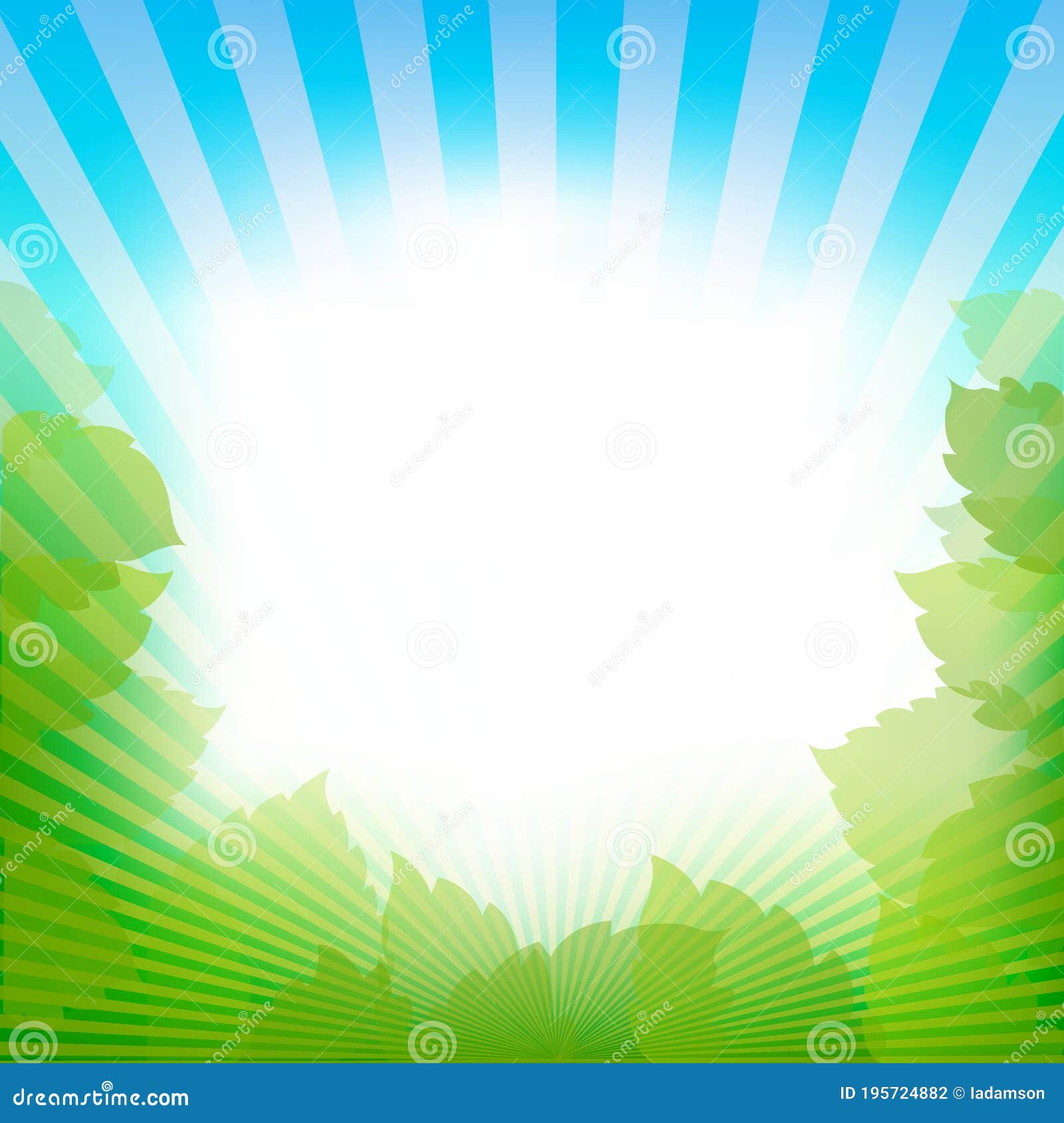 Abstract Nature Frame Background Stock Vector - Illustration of ...