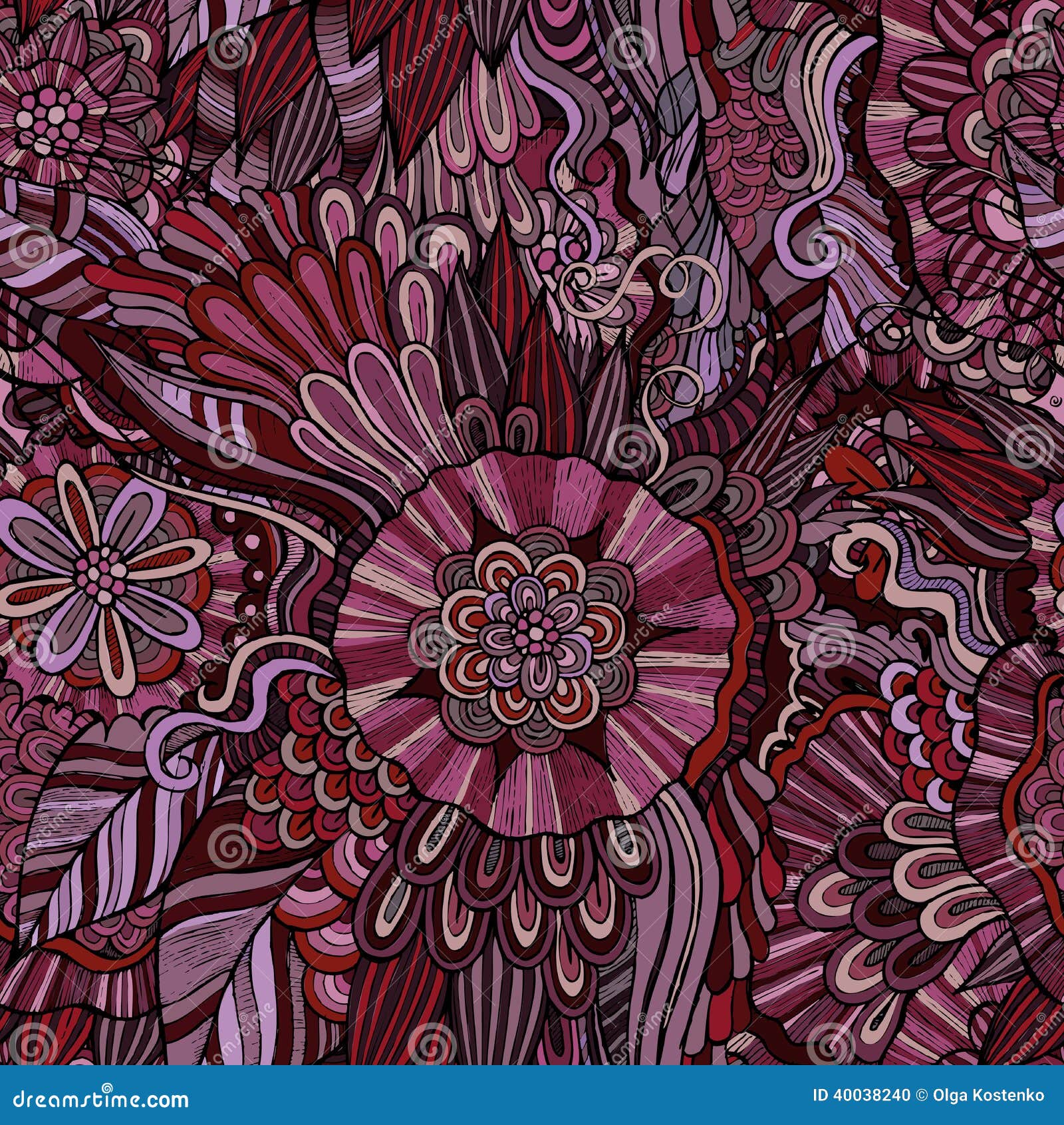 Abstract Nature Seamless Pattern Stock Vector - Illustration of ...