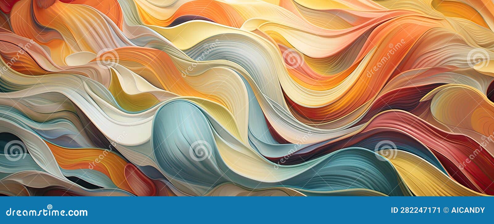 Abstract Nature Symphony: Mesmerizing Panorama Where Abstract Elements ...