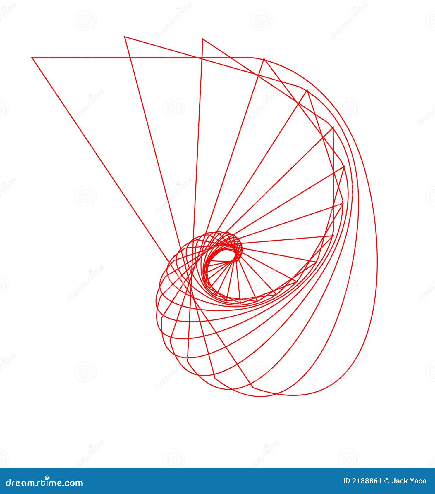 Abstract Nautilus Outline stock vector. Illustration of intellectual ...