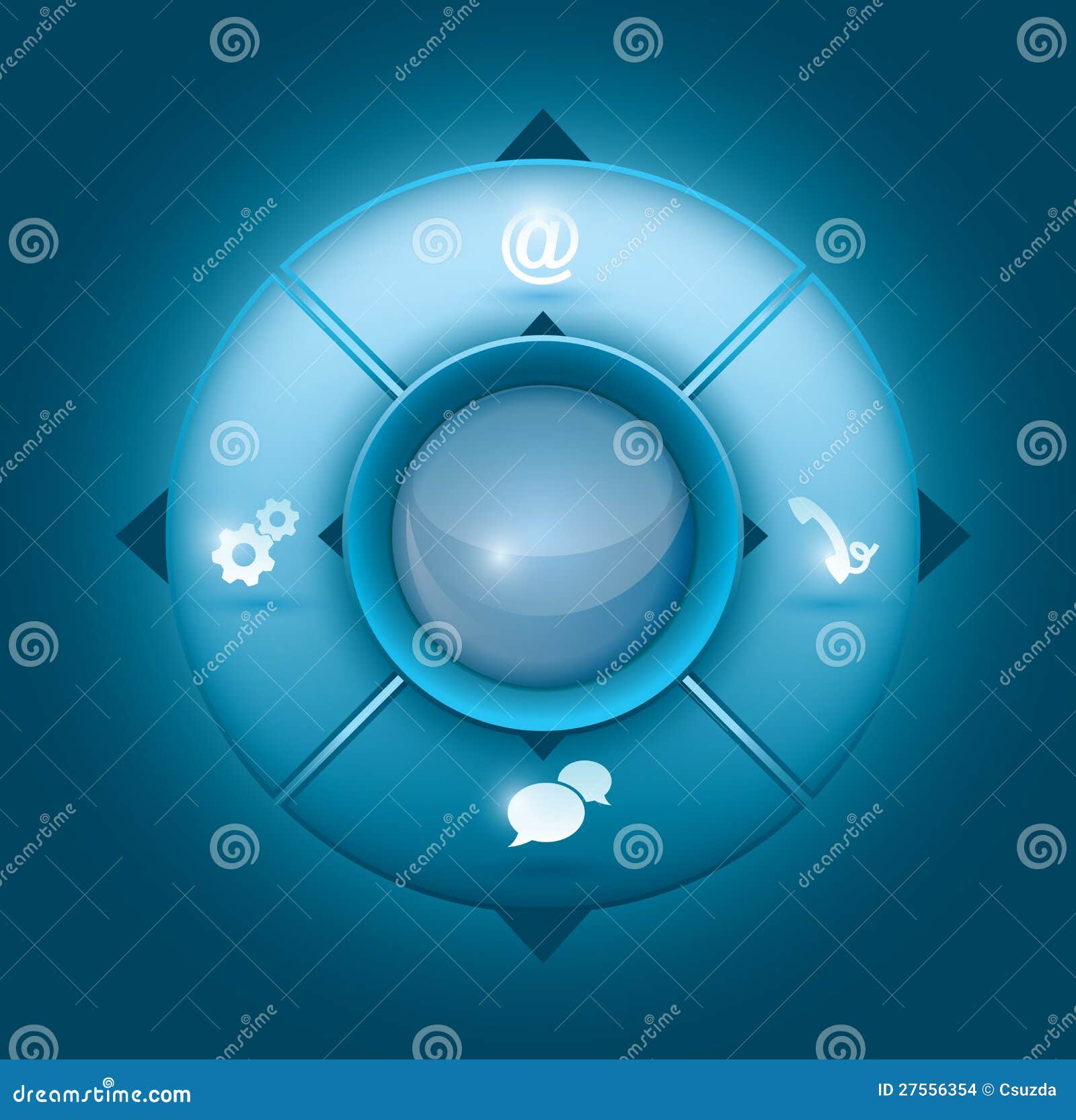 Abstract Navigational Buttons Stock Vector - Illustration of bright ...