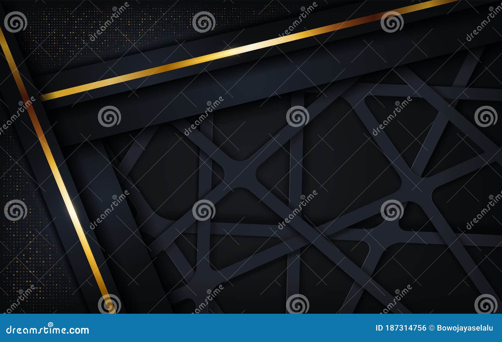Abstract Navy Background with Random Lines Shape. Elegant Modern ...