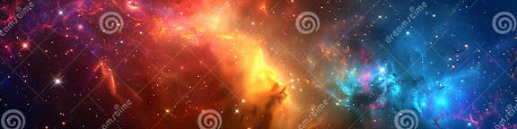 Abstract Nebula Background - Space Galaxy Design Stock Illustration ...