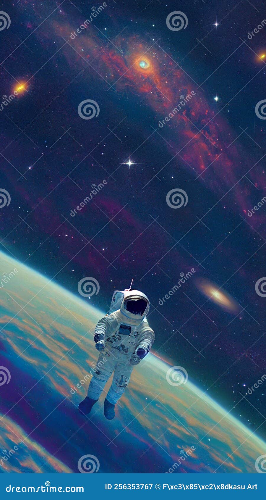 Abstract Nebula in Outer Space and Galaxies Background Suitable for a ...