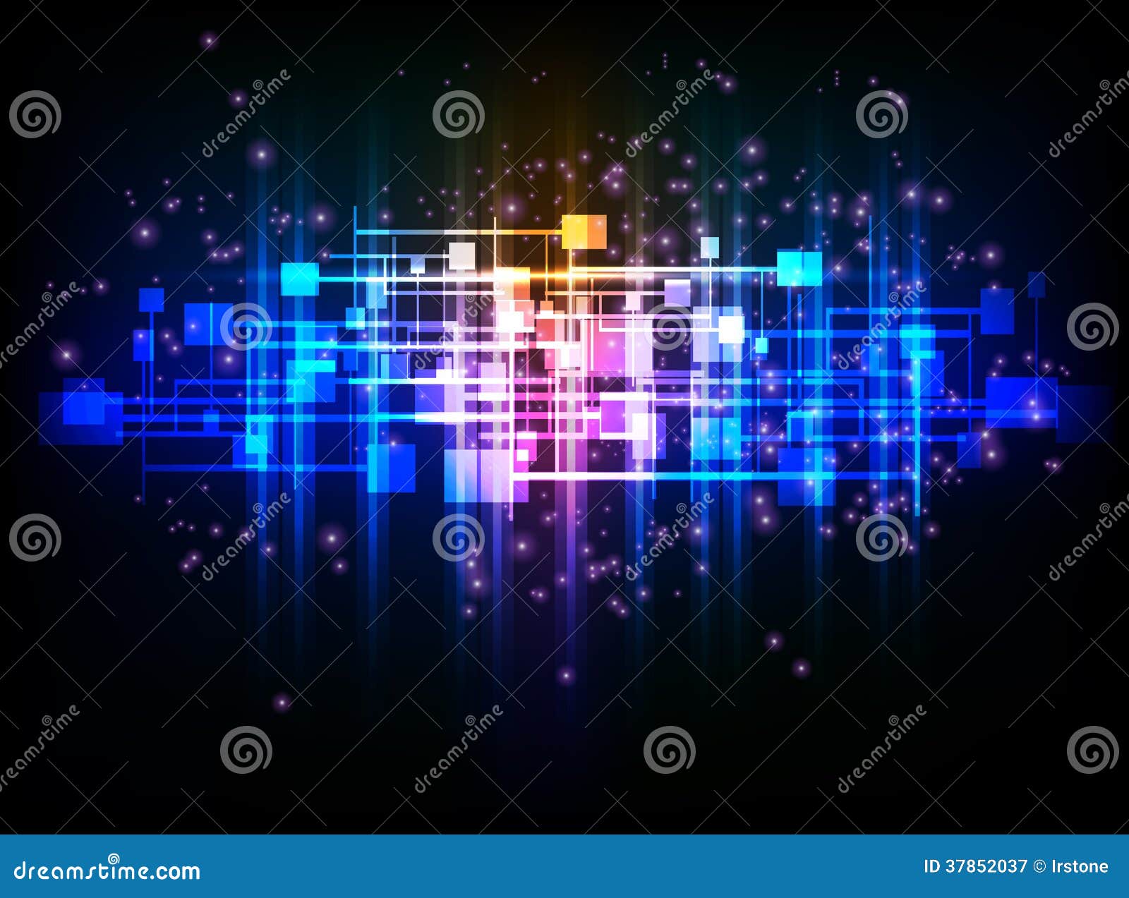 Abstract Neon Background Template Stock Illustration - Illustration of ...