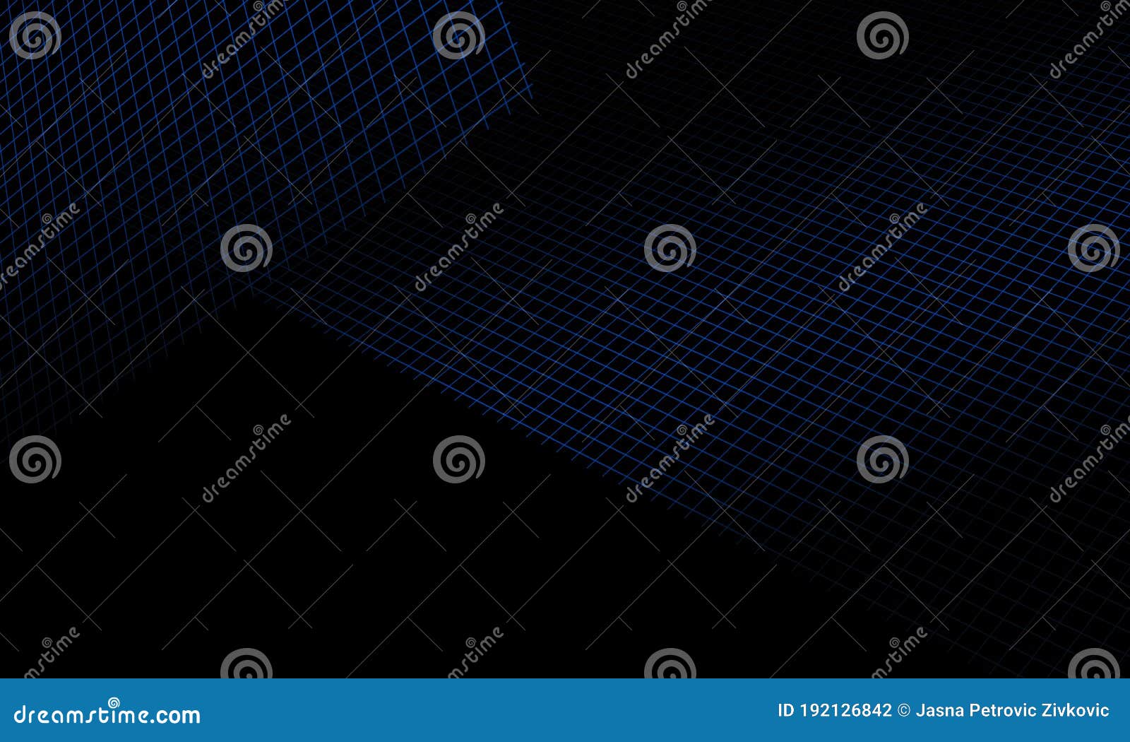 Abstract Neon Blue Grid Background Stock Illustration - Illustration of ...