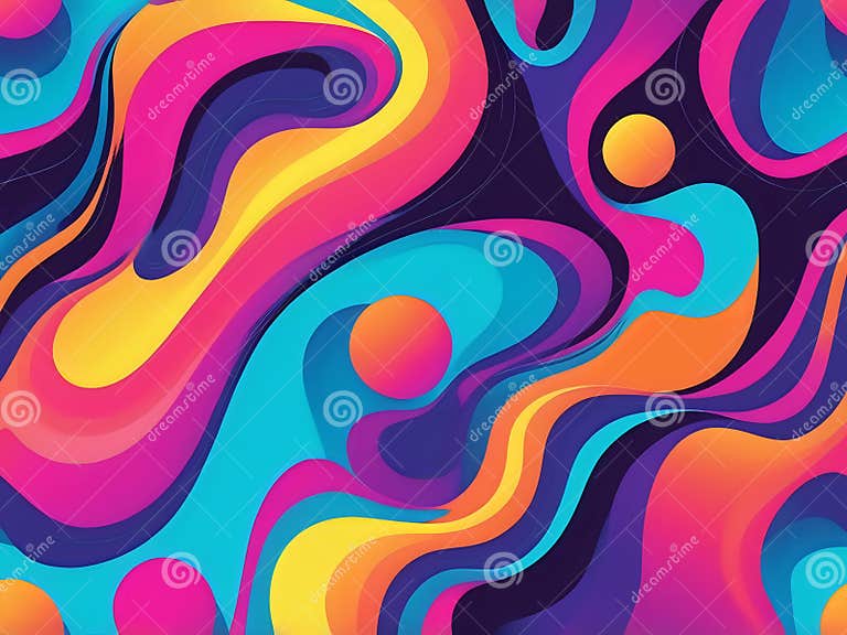 Abstract Neon Color Gradient Background Stock Illustration ...