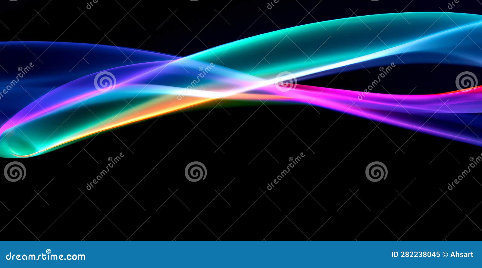 Abstract Neon Color Wave Lights Background Stock Illustration ...