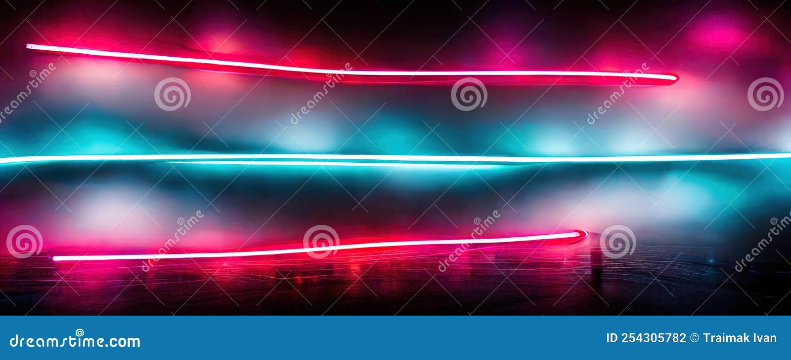 Abstract Neon Colored Lines Wall Background, Neon Blue and Pink Colors ...