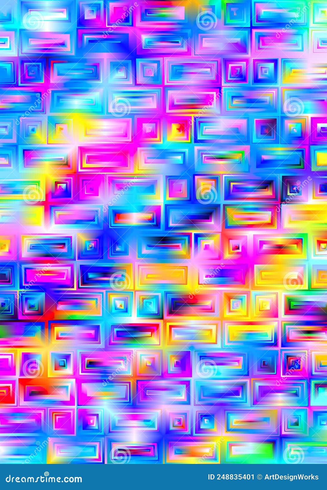 Abstract Neon Colors Modern Pattern Background Stock Illustration ...