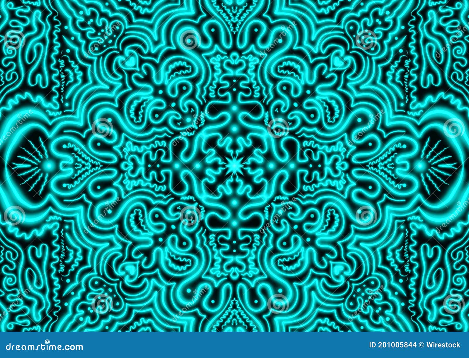 Abstract Neon Cyan and Black Background for Wallpapers Stock Photo ...