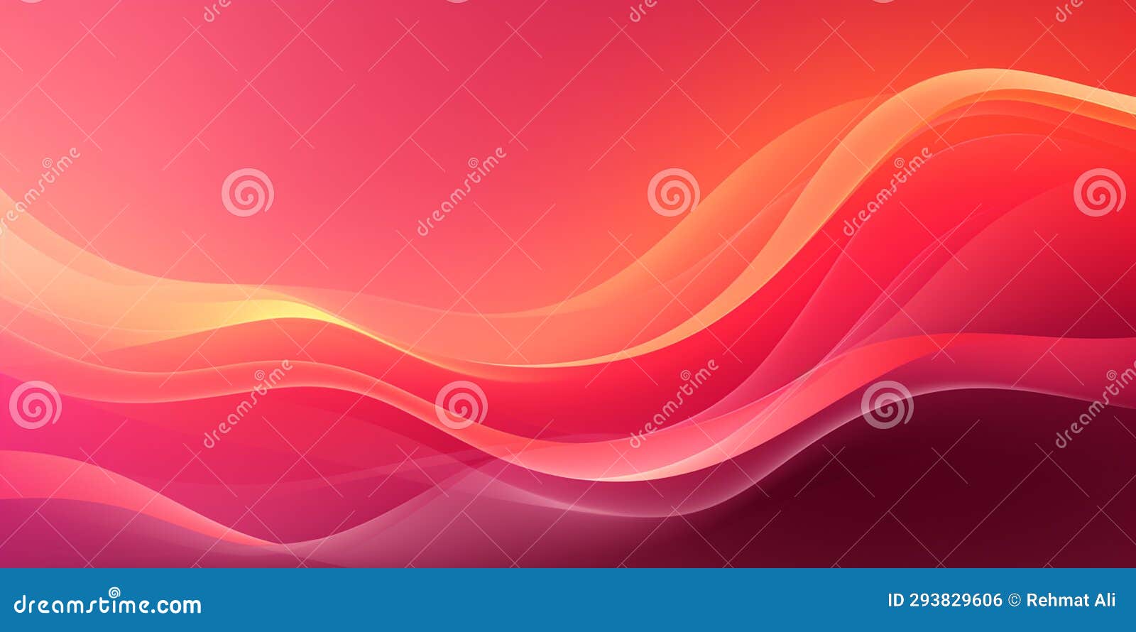 Abstract Neon Deep Pink Lava Red Color Gradient Wave Background Stock ...