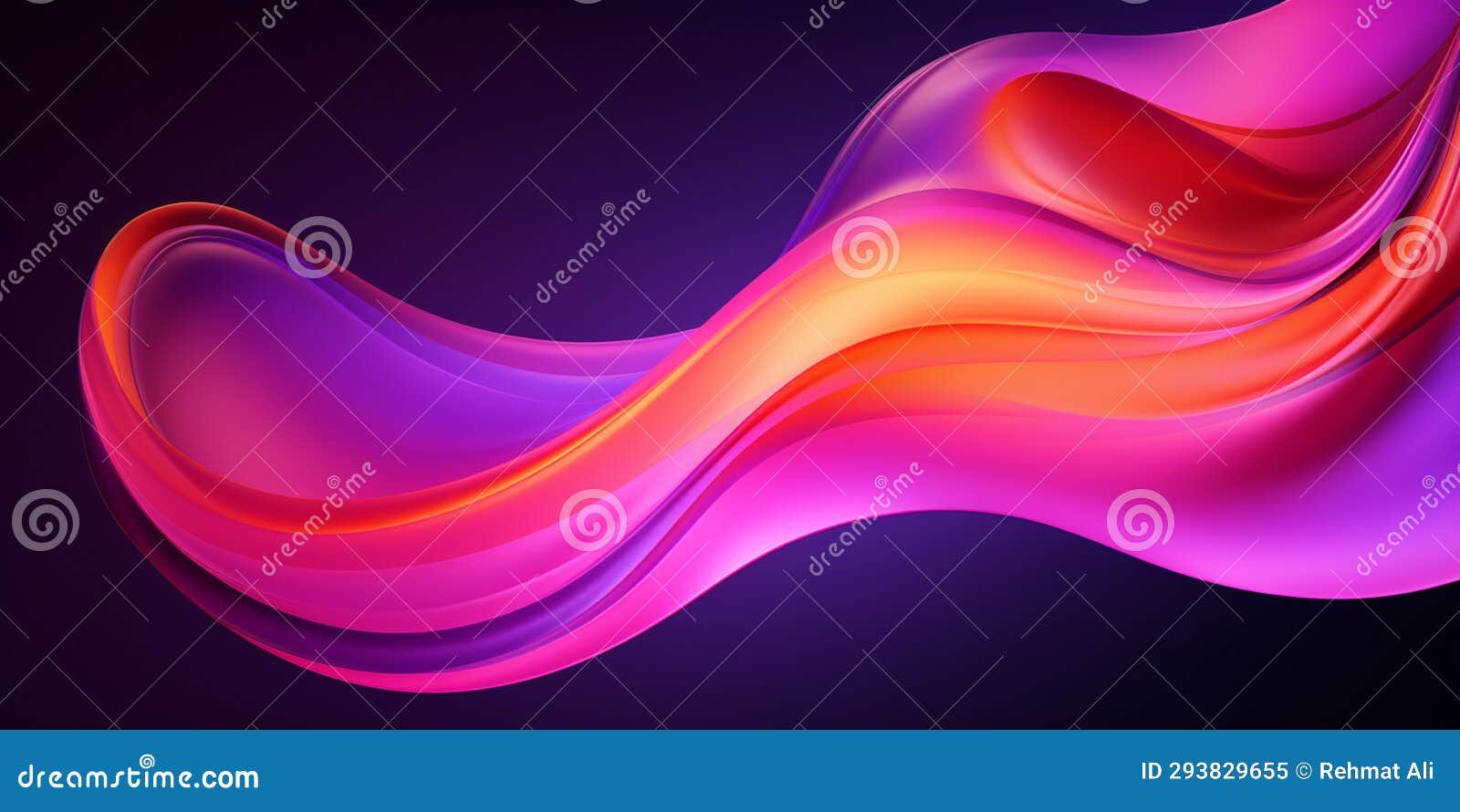 Abstract Neon Deep Pink Lava Red Color Gradient Wave Background Stock ...