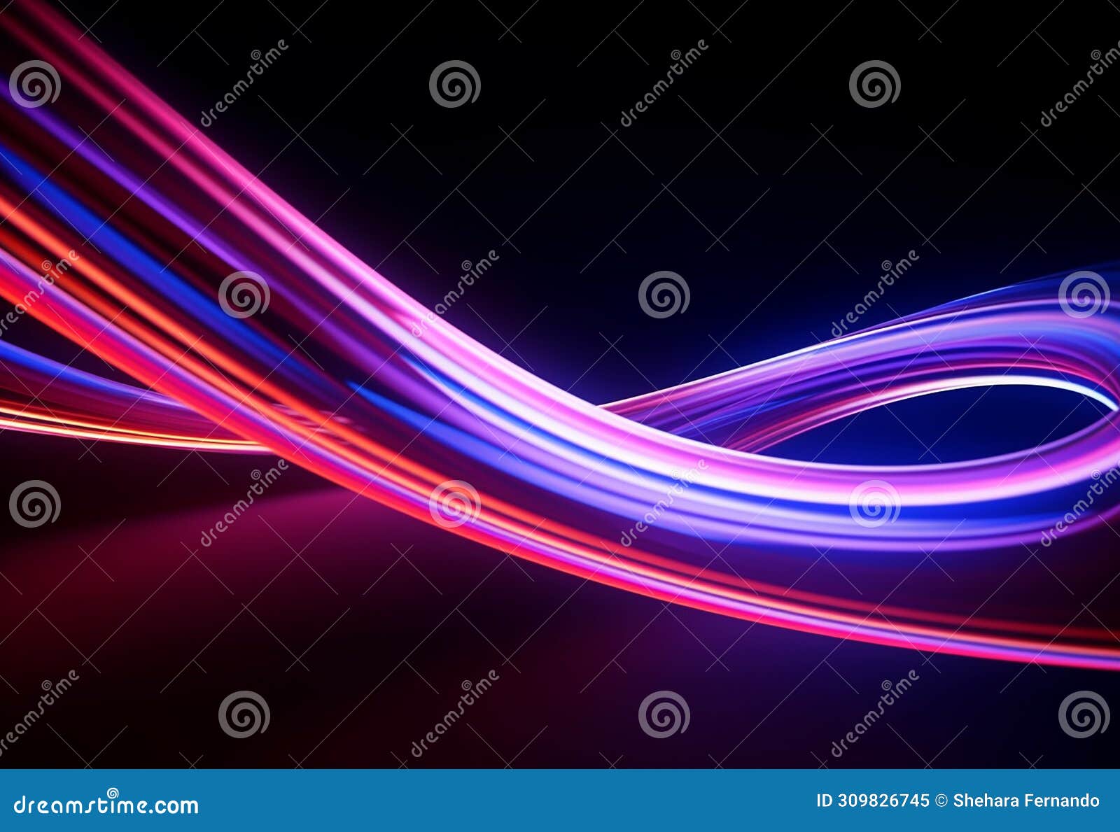 Abstract Neon Effect Background Wallpaper Design. Curve, Swirl, Vortex ...