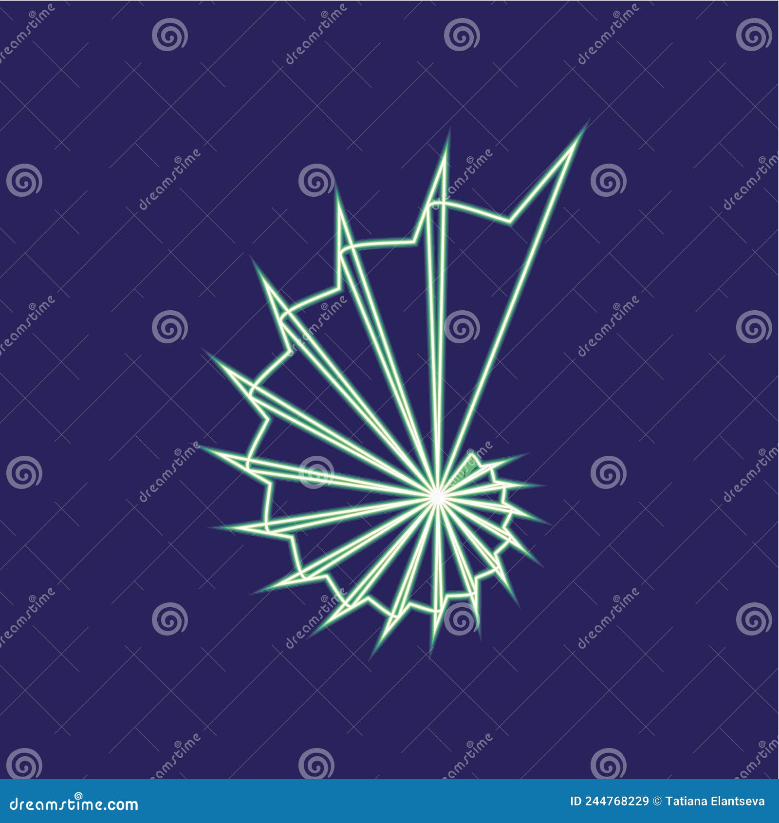 Abstract Neon Geometric Pattern with Lines.Vector Graphic. Stock Vector ...