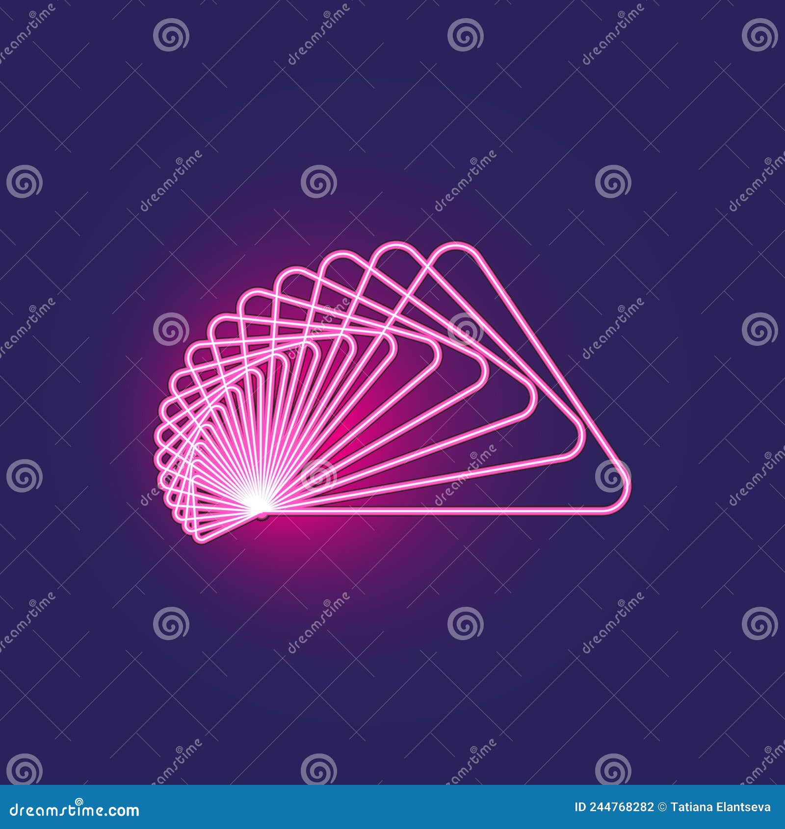 Abstract Neon Geometric Pattern with Lines.Vector Graphic. Stock Vector ...