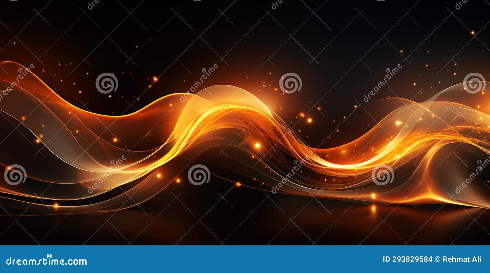 Abstract Neon Gold Color Gradient Wave Background Stock Illustration ...