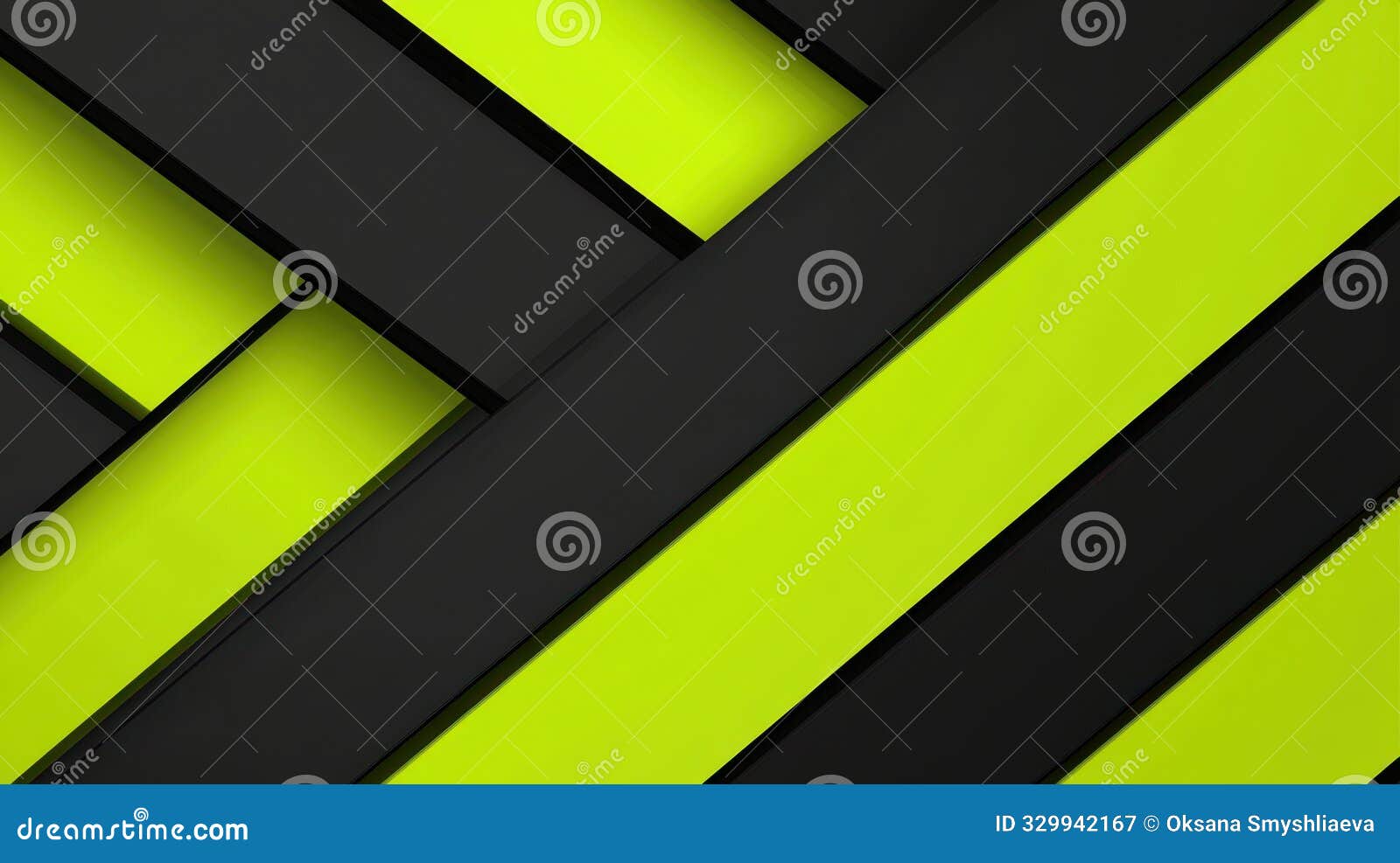 Abstract Neon Green and Black Geometric Pattern Background Stock Image ...