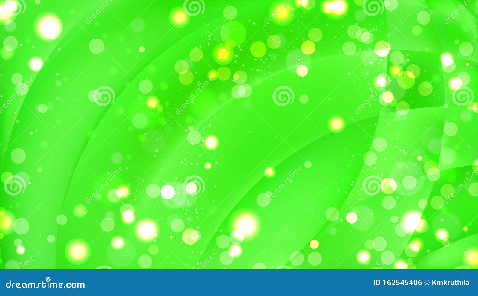 Abstract Neon Green Defocused Lights Background Vector Stock Vector ...