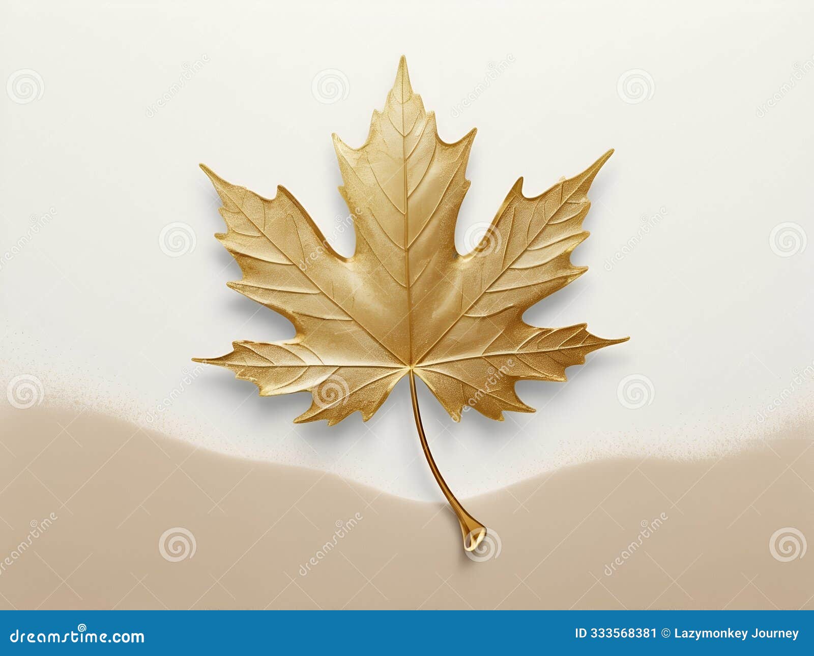 Abstract Neon Illustration of Gold Maple Leaf Sand Texture Isolated ...