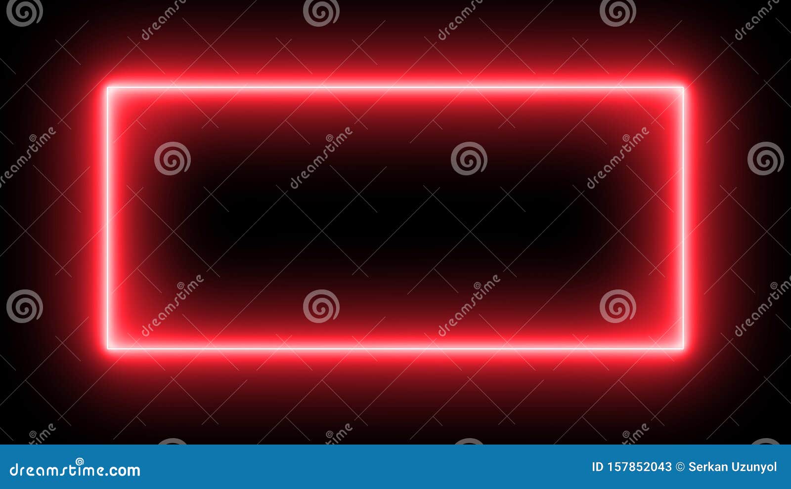 Abstract Neon, Led Square, Border. Futuristic Colorful Render Stock ...