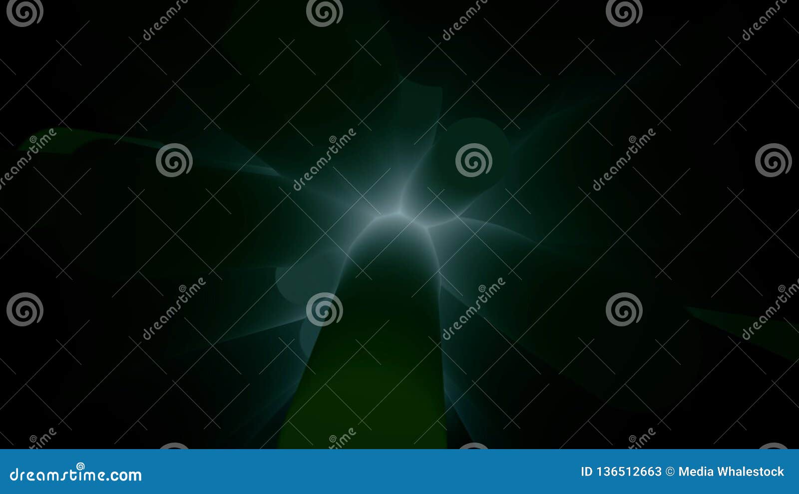 Abstract Neon Light Green Columns on Black Background, Seamless Loop ...