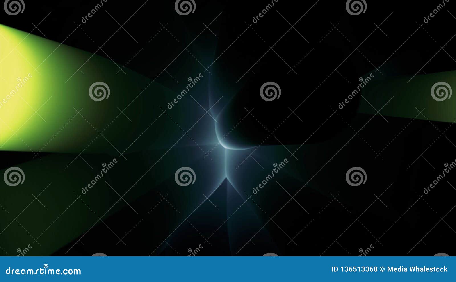 Abstract Neon Light Green Columns on Black Background, Seamless Loop ...