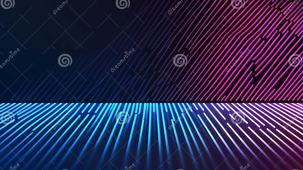 Abstract Neon Light Pattern Stock Illustration - Illustration of blue ...
