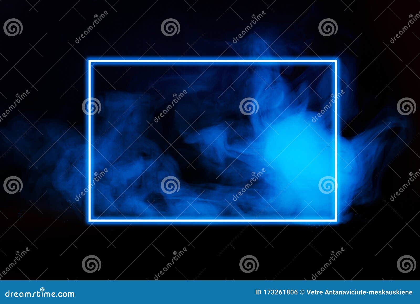 Abstract Neon Light Smoke Effect with Neon Frame on Black Background ... Abstract Neon Light Smoke Effect with Neon Frame on Black Background ...