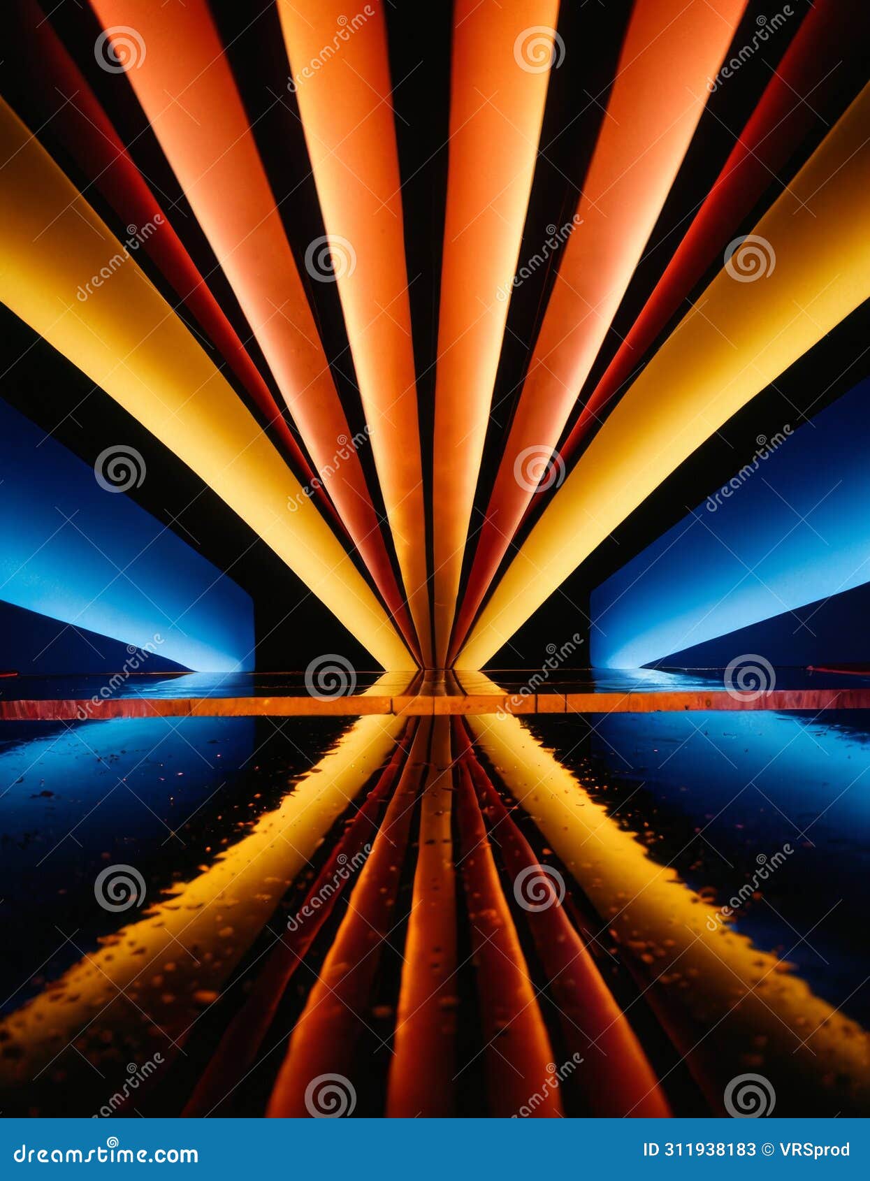 Abstract Neon Light Vortex stock illustration. Illustration of pattern ...