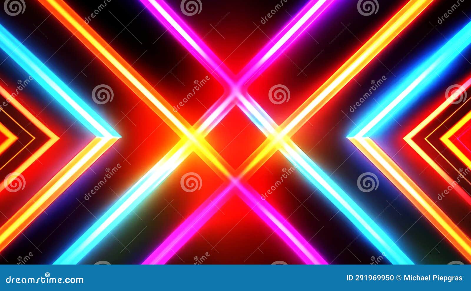 Abstract Neon Lights Background with Lightbeams Stock Footage - Video ...